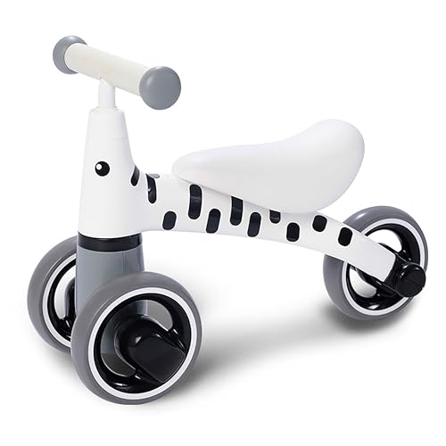 PYKES PEAK(パイクスピーク) 三輪車 子供用 キッズ 1歳半から3歳まで 誕生日プレゼント コンパクト 超軽量 ベビーカー バランス 乗り物 おもちゃ ハンドル プレゼント シマウマ・[年齢と設計] 【年齢1-3歳・高耐久フレーム...