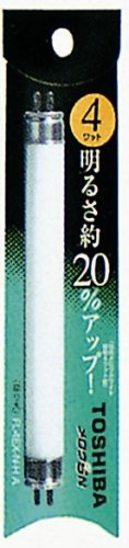 東芝(TOSHIBA) メロウ5 直管蛍光ランプ4W形 3波長形昼白色 FL4EX-N-H A・サイズ:13.45×1.55×1.55cm・ワットの区分:4形、口金:G5、質量:16g、定格寿命:3,000h、光源色:3波長形昼白色、寸法管...