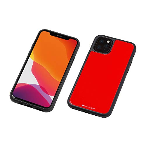 Deff ディーフ iPhone11Pro用 Etanzeガラスが美しい衝撃に強いケース レッド・機種：iPhone 11 Pro・特徴1.本製品は背面にガラスを使用。0.7mmの厚みがあり、硬化処理した割れにくいアルミノシリケートガラスを...