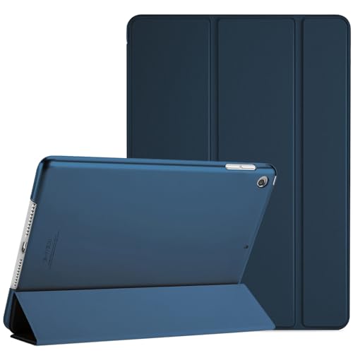 ProCase iPad Mini 5 ケース オートスリープ/ウェイク機能 三つ折りスタンド スマート 超スリム フォリオ保護ケース 半透明フロスト バックカバー 端末：Apple iPad Mini 第5世代 2019発売 7.9" (...