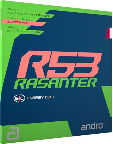 andro(アンドロ) 卓球 ラバー ラザンター R53 裏ソフト UMテンション クロ 2.0 112292・仕様:UMテンション裏ソフトラバー(テンゾーバイオスUM)・性能:スポンジ付(スピード/118、スピン/125、コントロール/8...