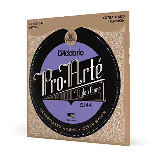 D'Addario ダダリオ クラシックギター弦 プロアルテ Silver/Clear Extra Hard EJ44 【国内品】・クラシックギター弦・テンション:Extra Hard(エクストラハードテンション)・ゲージ:J4401 J4...