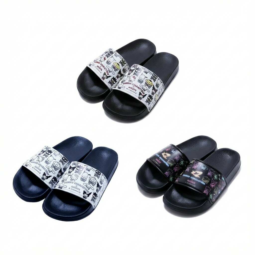 脱着のしやすさと履き心地の良いシャワーサンダル。 硬すぎず柔らかすぎず程よいクッション性のある素材で長く履くことができます。 ※サイズは目安です ※プリント色の若干のかすれやにじみがございます