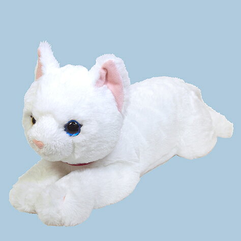 　ひざねこはしっとりとした程よい重さのある猫のぬいぐるみ。 お膝にのせてほっこりしたり、ポーズをとらせて飾ったり… 本物の猫のお腹のような柔らかな素材で手触り抜群のぬいぐるみです。 　年齢性別問わず、プレゼントはもちろん、インテリアとしても...