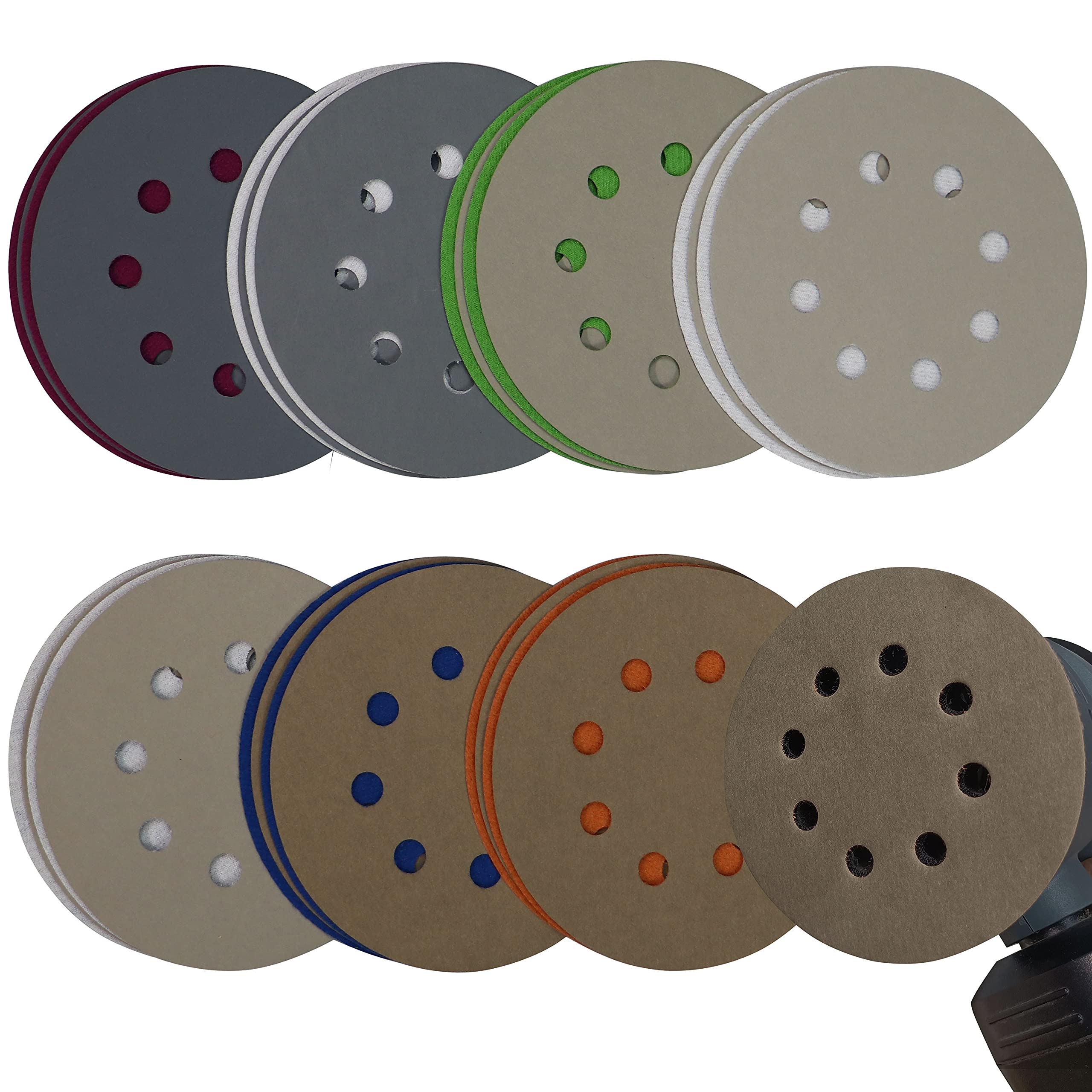 ブランド: Aewio カラー: 28枚セット 7タイプ 各4枚 #2000 - #10000 サイズ: 125mm (diameter)