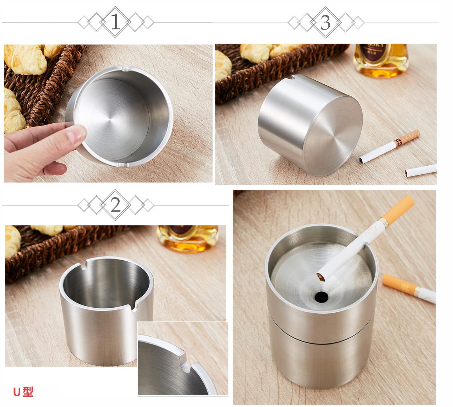 ブランド: Votabell カラー: シルバー サイズ: 直径7cm*高さ11.8cm