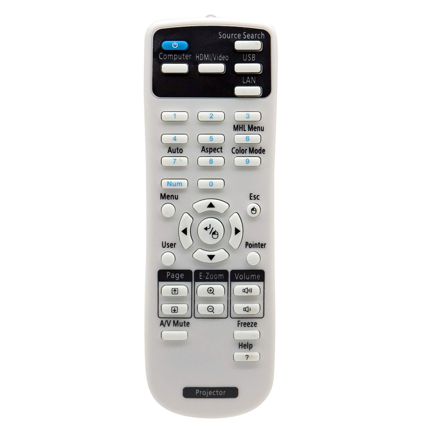 ブランド: Rich Lighting 型番: remote for epson projector カラー: 黒/銀 サイズ: E-リモコン 2