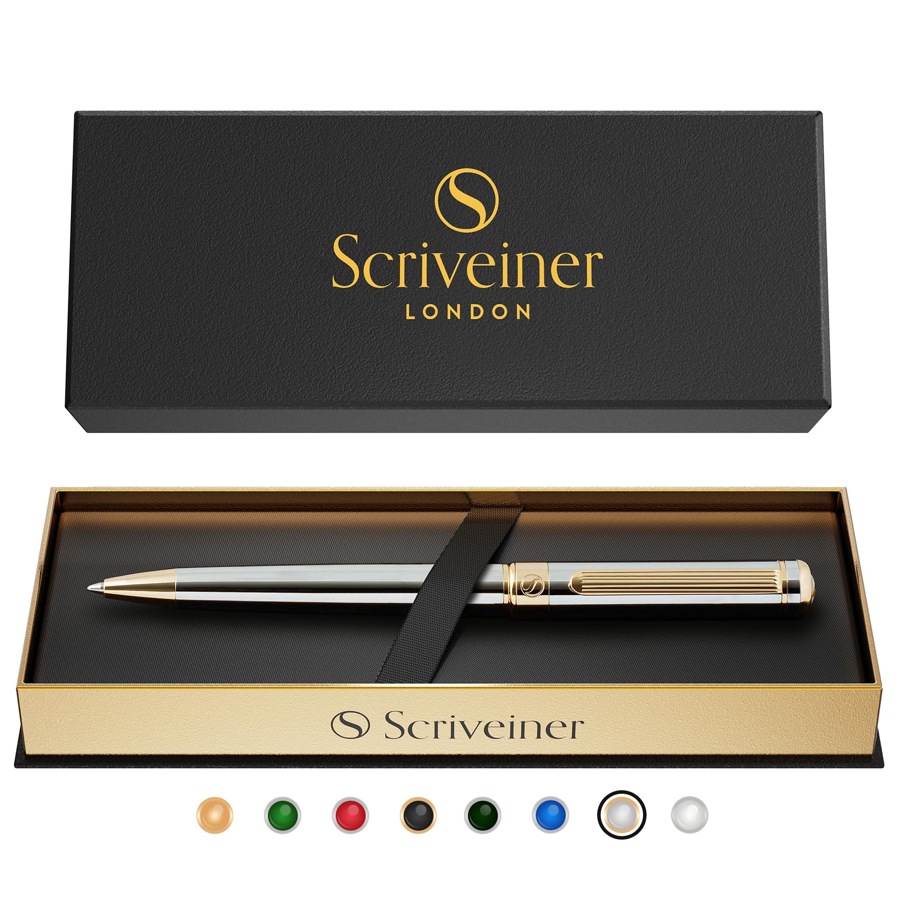 ブランド: Scriveiner カラー: シルバーとクローム