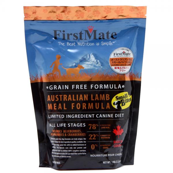 メーカー：ファーストメイト品番：00083404グレインフリー＆グルテンフリー！ファーストメイト　ドッグフード　オーストラリアンラム　小粒　1kg対象全犬種タイプドライフード機能総合栄養食ライフステージオールステージ特長●愛犬の健康を考えた...