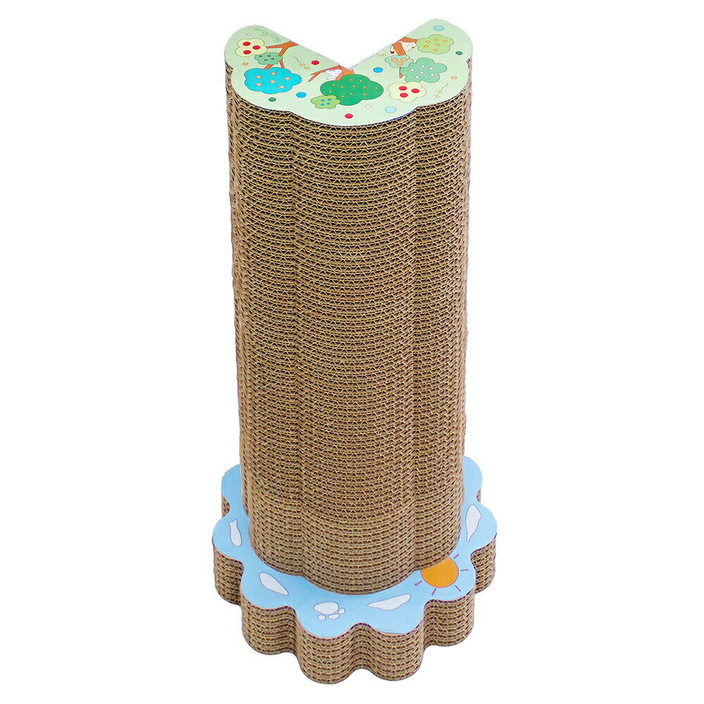 メーカー：ペッツルート品番：666286好きな方向から爪がとげる！猫用　爪とぎ　ペッツルート　にゃんこのコーナー爪とぎ対象猫特長●猫用の段ボール素材の爪とぎです。 ●壁下にある巾木をよける形状なので、ガタつきにくいです。 ●ボコボコした樹皮...