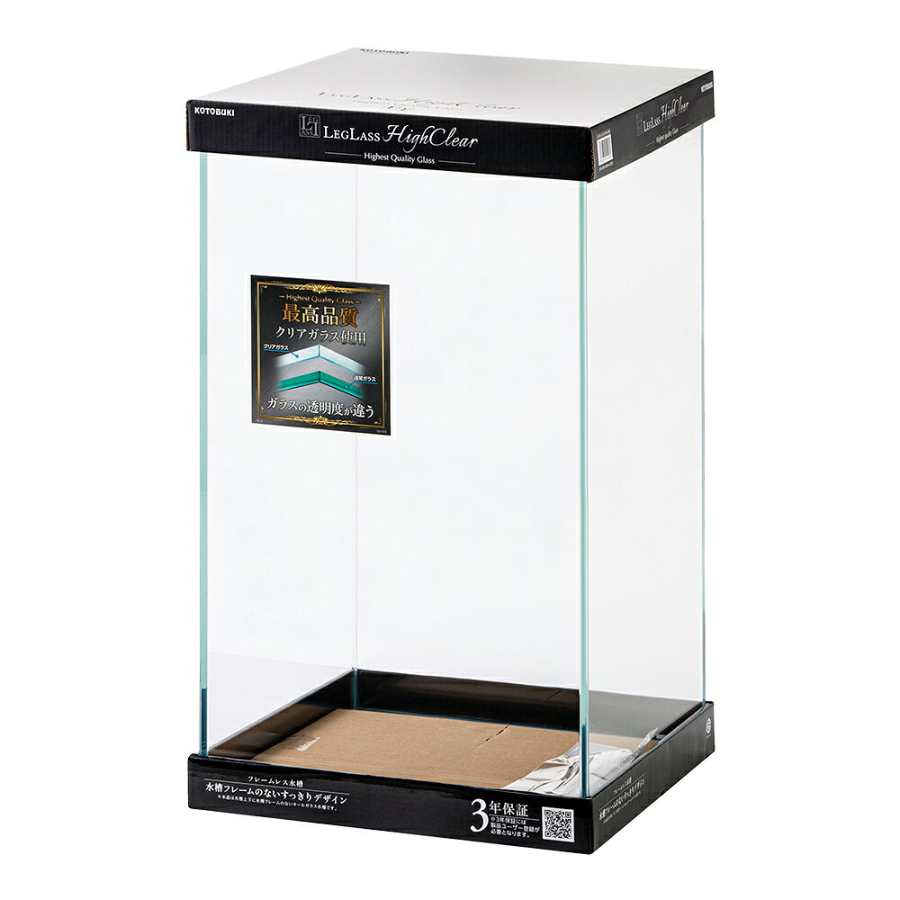 メーカー：コトブキ品番：12202023 ▼割▼高透過（クリア）ガラスが美しい水景をありのまま切り取り演出！コトブキ工芸　レグラスハイクリア　HC−3050対象淡水・海水両用特長●透明度が高い、オールガラス水槽です。●ガラス表面が、高い平面...