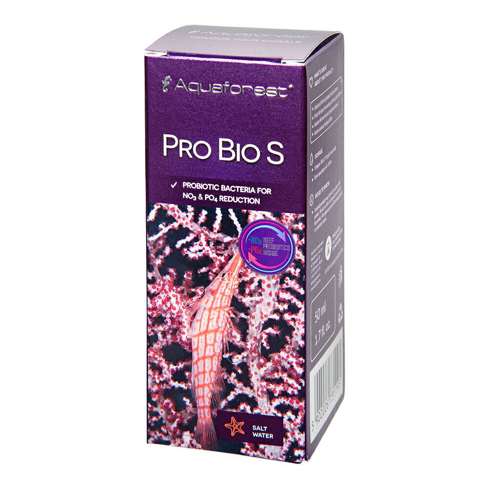メーカー：アクアフォレストサンゴ用プロバイオティクス・バクテリア！アクアフォレスト　PRO　BIO　S　50ml対象サンゴ特長●特別に選別された複数のバクテリア株を含む高濃度のプロバイオティクス・バクテリア製剤です。●本製品の重要な役割は、...