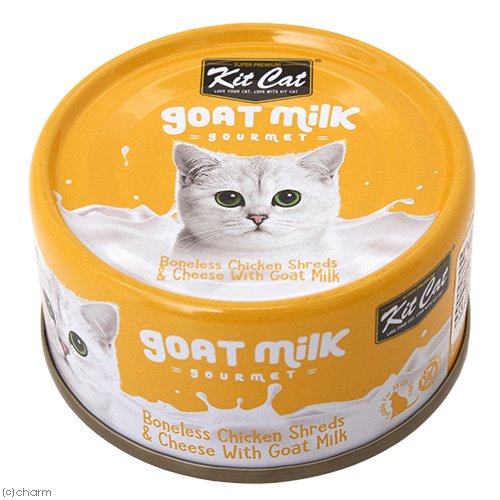 メーカー：キットキャット愛猫にゴートミルクを！キットキャット　ゴートミルク　チキン＆チーズ　70g×24対象猫タイプウェットフード機能栄養補完食ライフステージオールステージ特長●愛猫用のゴートミルクを使用した栄養補完食です。 ●ゴートミルク...