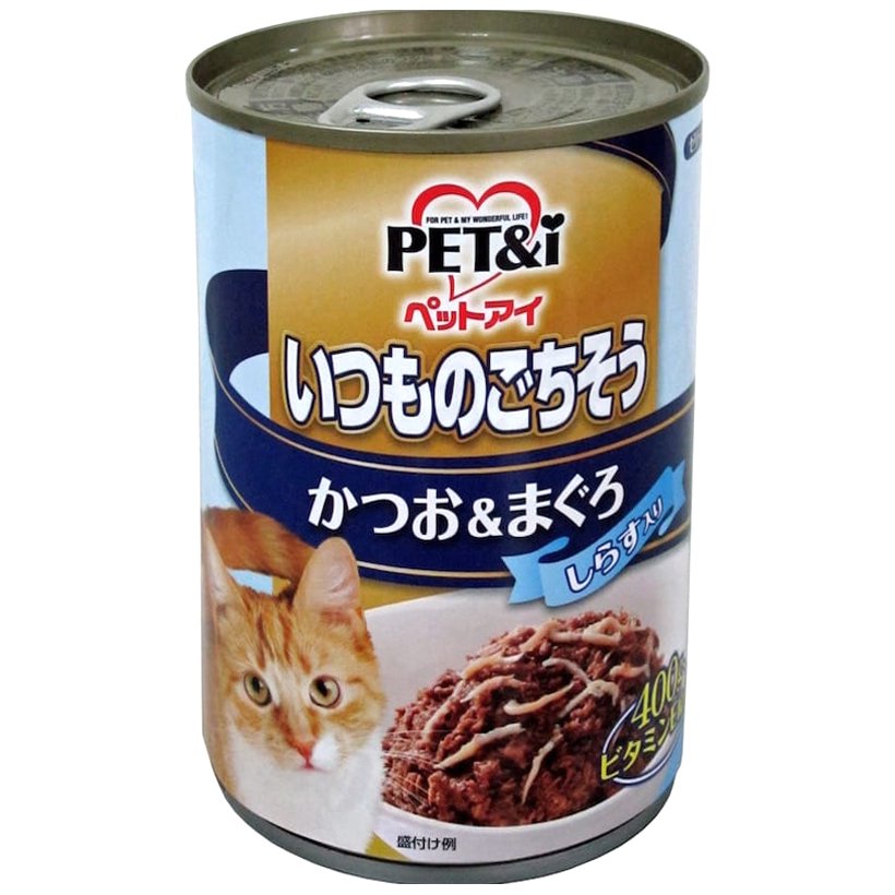 メーカー：ペットアイ海のうま味にしらすをプラス！ペットアイ　いつものごちそう かつお＆まぐろ　しらす入り　400g×24対象猫タイプウェットフード機能一般食ライフステージオールステージ特長●味わい豊かなまぐろとかつおを使用し、食べやすいゼリ...
