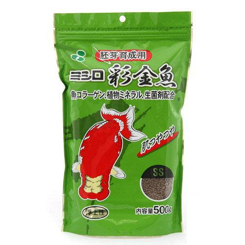 メーカー：ミシロつやつや鮮やか！育成に！20種類以上の最高級原料とオキアミ、消化吸収に優れた新鮮小麦胚芽を使用した、金魚用フードです。飼料効率を向上させ、免疫力、肝機能をサポートします。内臓脂肪の少ない健康な金魚に育てます。低水温（12度）...