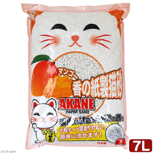 濃密な甘さのマンゴーの香り！マンゴー香の紙製猫砂　7L×7袋対象猫特長●トイレに流せて燃やせる紙製猫砂です。●濃密な甘さのマンゴーの香りつきです。●コーティングしているのでほこりが立たず、お部屋の中を清潔に保ちます。●小粒タイプでしっかり固...