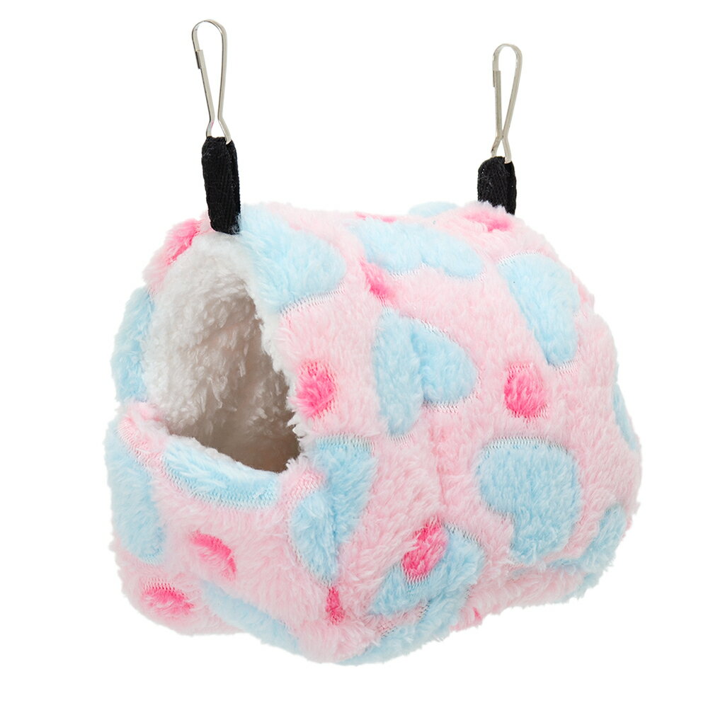 メーカー：fuu平置きOK＆吊りハンモックハウス！fuu　小動物の三角ハウス　S　ピンク対象デグー、モモンガなど特長●平置き、吊り下げどちらでも使用できるハウスです。●ふわふわモコモコで可愛い仕上がりです。数量1個サイズ（約）縦14×横12...