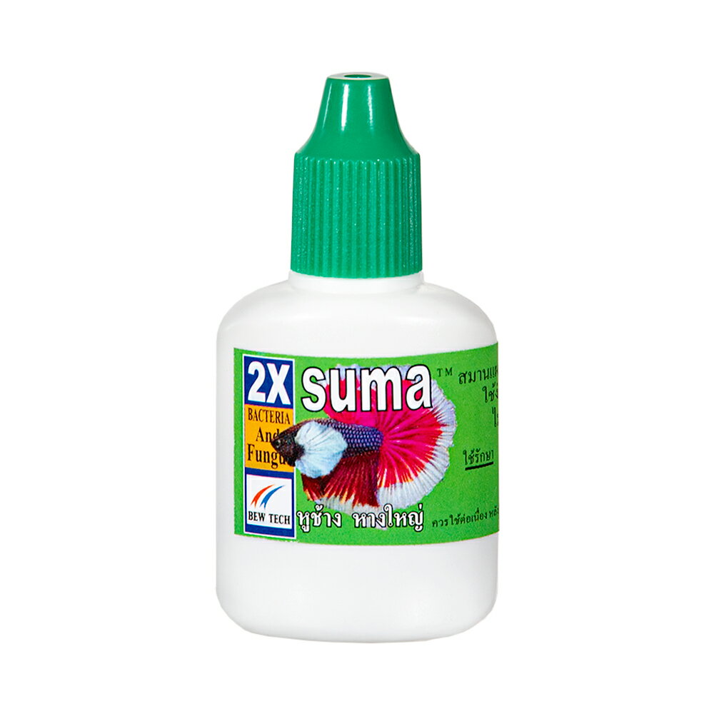 ベタ専用！ベタ用コンディショナー　SUMA　バクテリア＆ファンギ　12ml対象ベタ特長●ベタの本場タイで開発されたベタ専用コンディショナーです。●感染症の疾病やスレ傷などによる炎症を治療します。●シンガポール、マレーシア、インドネシア、オー...
