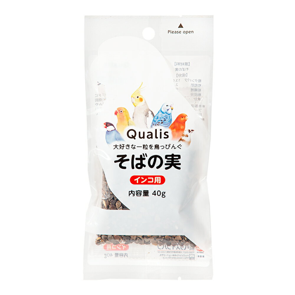 メーカー：ペッズイシバシ品番：15170大好きな一粒を鳥っぴんぐ！クオリス　鳥っぴんぐ　そばの実　40g対象小鳥特長●配合主食フードに含まれている穀物、種子を個別に精選した小鳥用フードです。●好みや季節に合わせて少し主食に加えていただいたり...