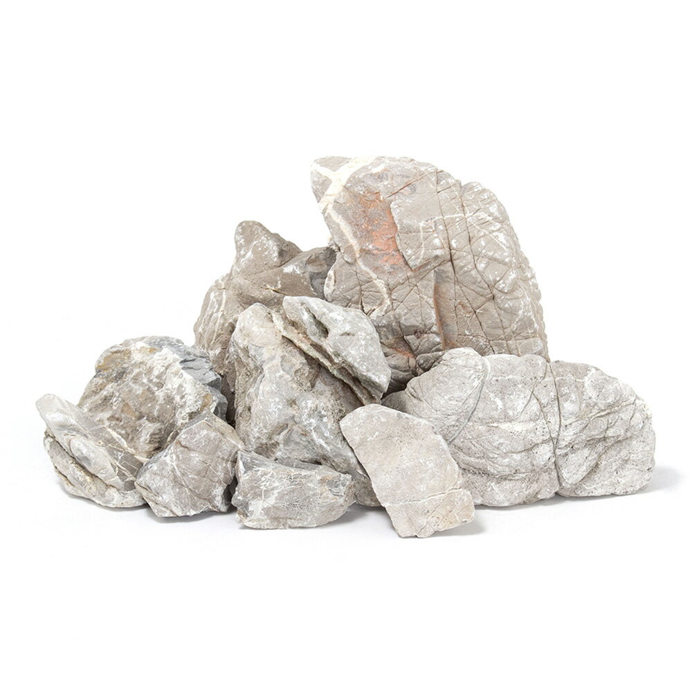 岩礁レイアウトに最適！形状お任せ　裂罅石　サイズミックス　5kg対象淡水用特長●「裂罅石（れっかせき）」はグレーを基調とした色合いをしているレイアウトストーンです。 ●複雑な亀裂が入っていることから、岩礁レイアウトに最適と言えます。 ●アク...