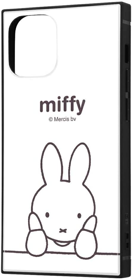 個性的な四角いフォルムと、衝撃に強いTPU素材の側面、薄くて軽いアクリルパネル を背面にセットした iPhone 2020 5.4inch用 耐衝撃ケース KAKUハイブリッド。端末側面保護、衝撃吸収エアクッション付。背面パネルには『ミッフ...