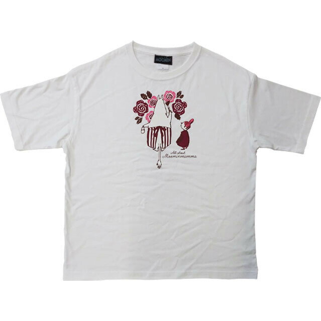 ムーミンママが家や家族を思いまながら描くローズをデザインで表現したシリーズ。ギフトや自分使いにもピッタリな！ちょうどいい一着。実寸サイズ:約身丈70?p×身幅52?p■生産地：中国■素材・成分：素材：綿ムーミンママが家や家族を思いまながら描...