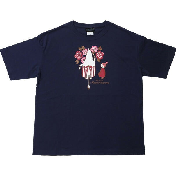 ムーミンママが家や家族を思いまながら描くローズをデザインで表現したシリーズ。ギフトや自分使いにもピッタリな！ちょうどいい一着。実寸サイズ:約身丈70?p×身幅52?p■生産地：中国■素材・成分：素材：綿ムーミンママが家や家族を思いまながら描...