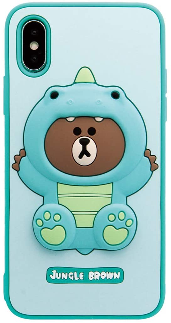 LINE FRIENDS（ラインフレンズ）の「ラインフレンズ　シリコン」は、シリコンの立体のキャラクターが可愛いiPhoneケースです。LINE FRIENDS公式ライセンス商品です。●可愛い立体デザインLINE FRIENDSたちが立体的...