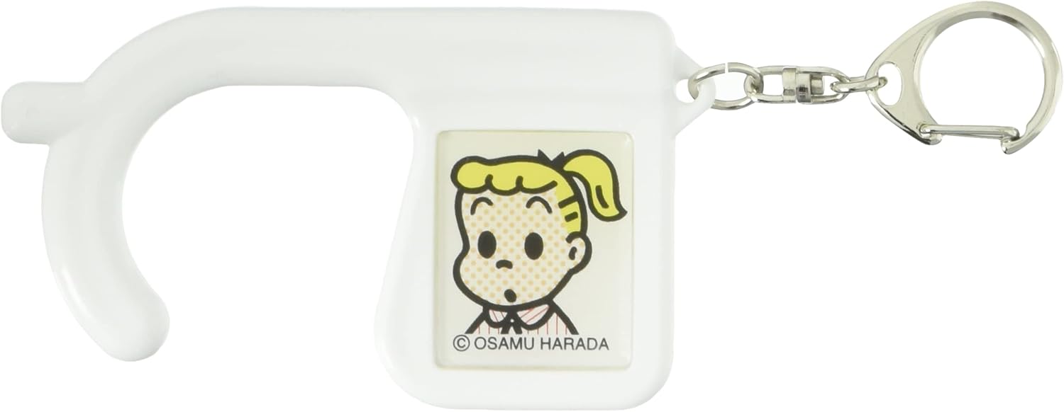 エレベーター等のボタンやオフィスや家のドアの開閉を直接手を触れずに出来る便利なチャームです。軽くて丈夫で傷が付きにくい素材で、コンパクトで携帯しやすいキーホルダーになっています。サイズ・容量H5×W9×D0.5cm素材・成分：ABSエレベー...