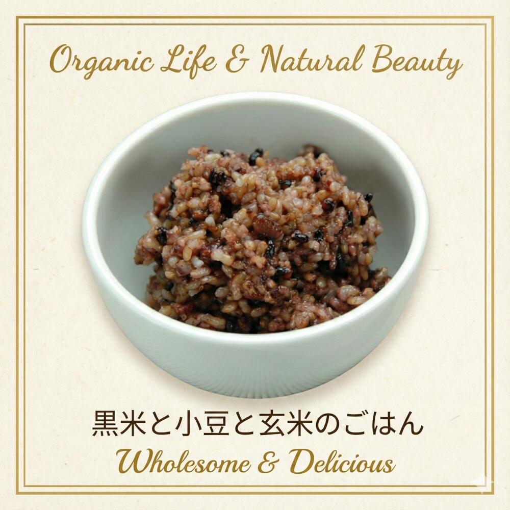 商品説明名称 レトルトご飯　黒米と玄米ごはん　小豆入り 原材料名 玄米（有機JAS認定／秋田県）、黒米（秋田県・岩手県・大分県）、小豆（北海道）、食塩 内容量160g賞味期限別途商品ラベルに記載保存方法 直射日光を避け、常温で保存してくださ...