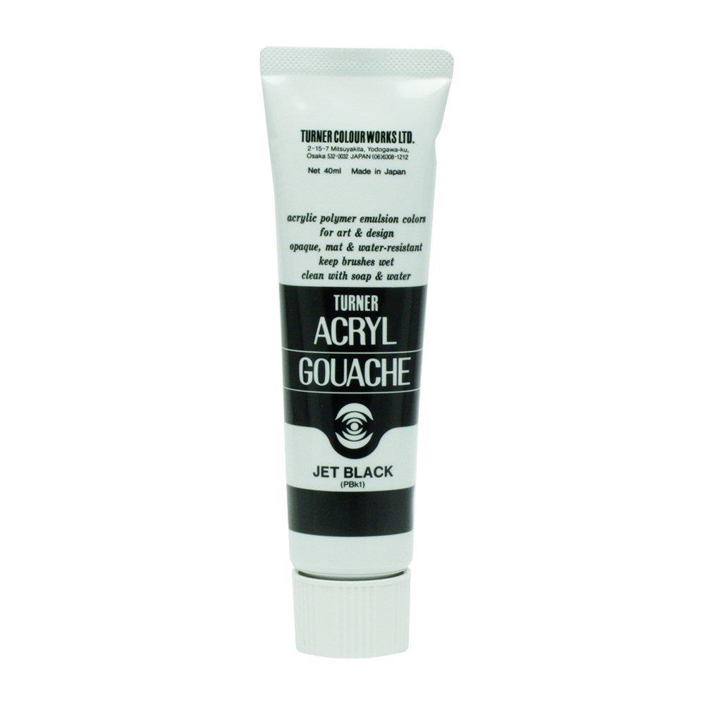 スタイル：40ml◆商品名：ターナー色彩 アクリルガッシュ ジェットブラック AG040009 40ml(9号)対象性別 :男女共用超微粒子顔料の採用で、色のびのよさは抜群。広い面も塗り直しの手間がいらず、ムラなく均一に仕上がります。乾きが...