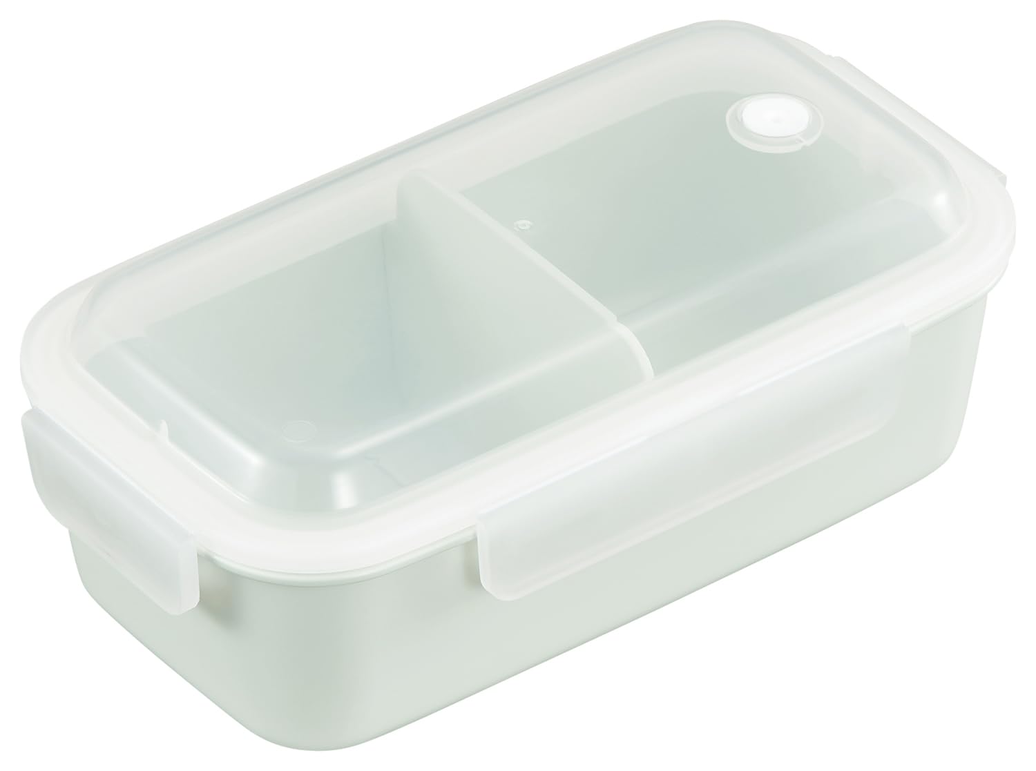 スタイル：ランチボックス(1段)◆商品名：オーエスケー Pale color ランチボックス グリーン 【HPC-550D】 食洗機対応 レンジ対応 仕切付き●パッキン一体型で手間なくサッと洗えてパッときれい。手間を減らすお弁当箱です。●本...