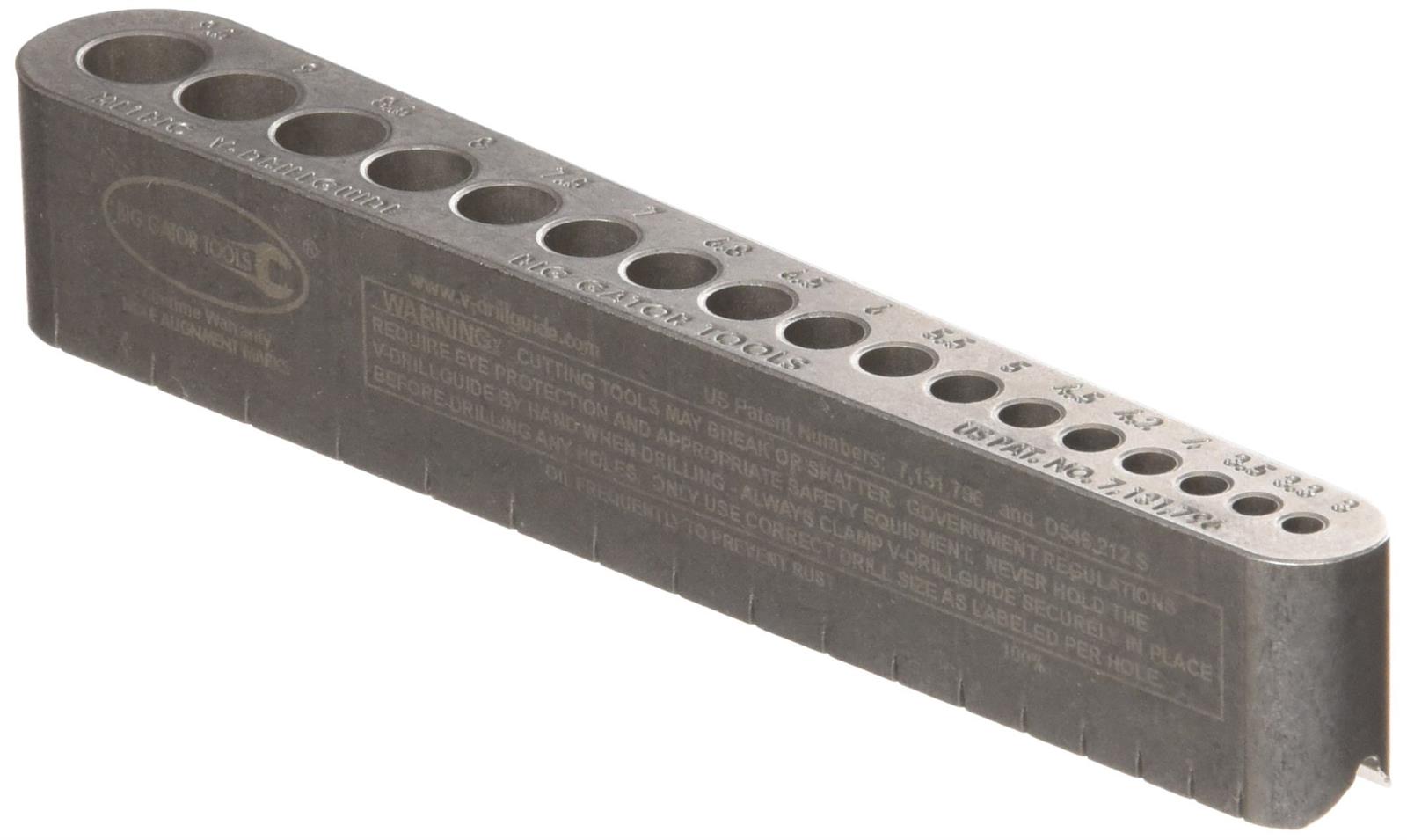 サイズ：3-9.5mm, 17 hole sizes◆商品名：Big Gator Tools MDG1000NP 垂直 穴あけ ドリルガイド 3.0 - 9.5 mm 17ホールユニバーサルでポータブルなVドリルガイドは、フラット、ラウンド...