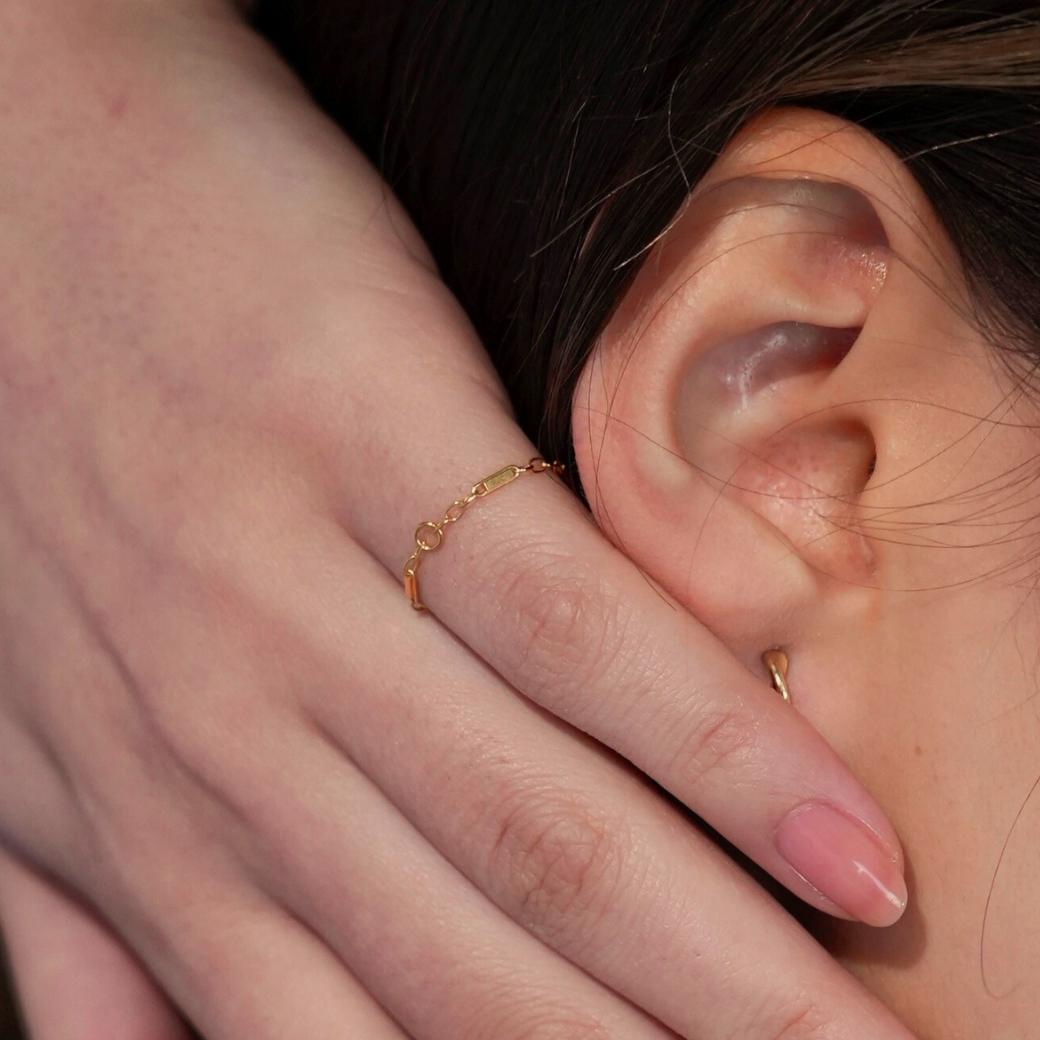 【 30%OFF 】3780円→2640円 リング つけっぱなし アクセサリー おしゃれ レネラ レディース シンプル チェーン オケージョン プレゼント 誕生日 結婚式 ファッション ゴールド 上品 人気 トレンド 流行 華奢 オフィス ...