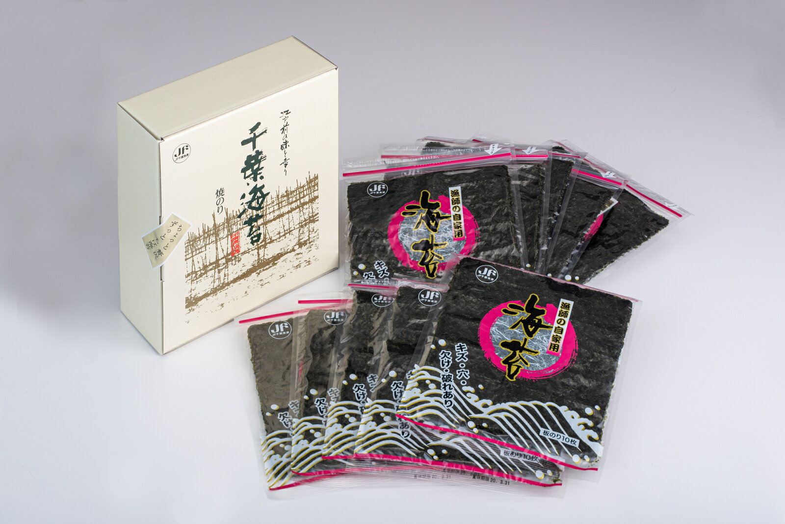 商品情報名称漁師の自家用海苔原材料名乾のり(千葉県産)内容量焼海苔10枚×10袋賞味期限製造日から9か月保存方法直射日光、高温多湿を避けて保存してください。製造者または販売者千葉県漁業協同組合連合会のり加工事業所千葉県富津市富津2307-7...