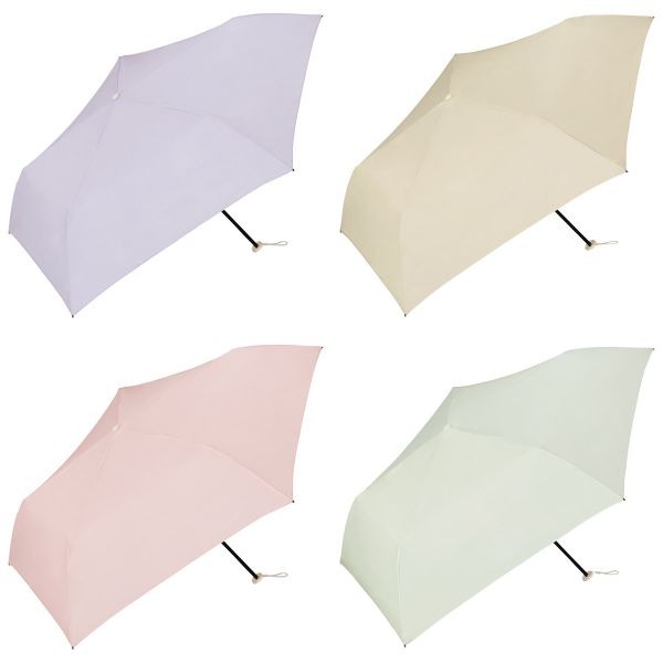 　 [Wpc.Air-Light]ソリッドmini 折りたたみ傘（商品番号：wpc-74） □仕様 ・タイプ：3段折傘（折りたたみ傘・親骨55cm5本骨） ・色：全6色（ベージュ、ベビーピンク、ミント、ネイビー、オレンジ、ラベンダー） ・U...