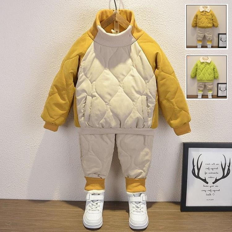 ●品名：キッズ用中綿コート（上下セット）●素材：コットン ●カラー：全4色●サイズ：80cm-140cm●季節：冬●内容物：2点セット検索ワード：ダウンコート キッズ ダウン 子供 ダウンコート キッズ　ダウンコート ファー　ダウンジャケッ...