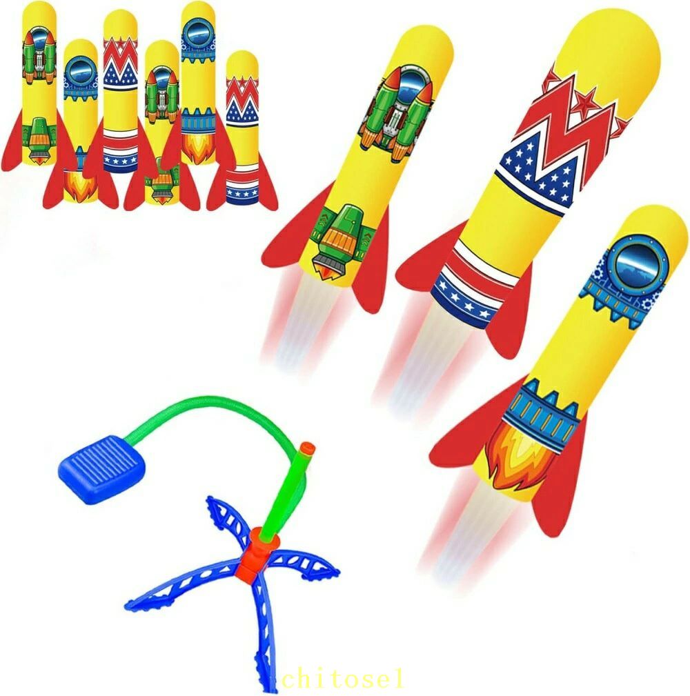 【面白いロケットおもちゃ】面白いロケットおもちゃで出発する時に思い切り楽しみます。耐久性のあるデザインと信頼性の高い建造物は、無限のジャンプ、踏みつけ、遊びの時間に耐えることができます！ 【アウトドア興奮時間】この素晴らしい子供のおもちゃは...