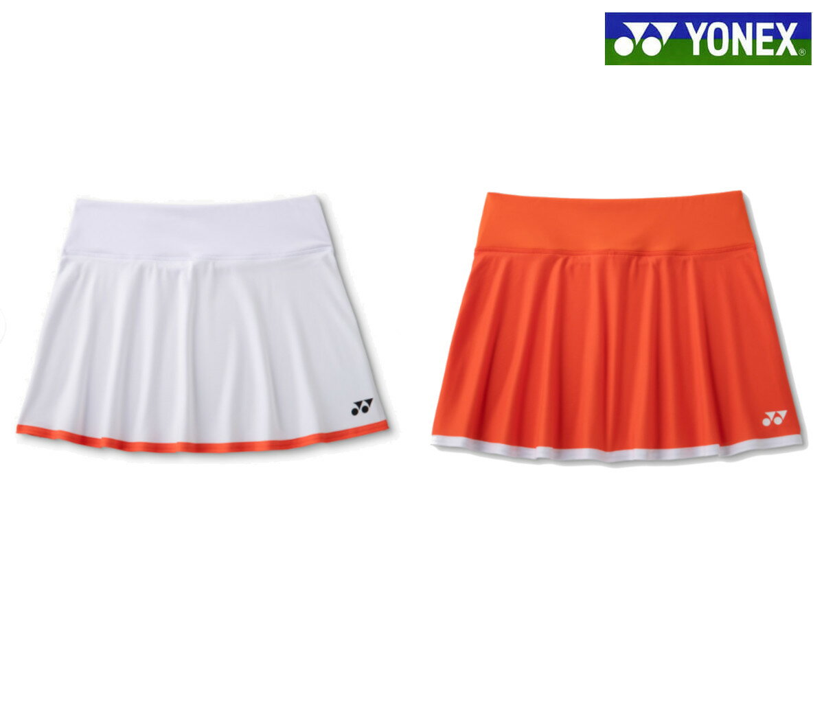 メーカー希望小売価格はメーカーカタログに基づいて掲載しています 品番26197 商品名スカート(インナースパッツ付) カラー011：ホワイト 814：サイバーオレンジ サイズS〜XO 素材身頃:ポリエステル100%、切替部:ポリエステル88...