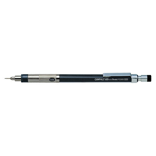 ●シャープ芯径：0．5mm●長：145mm●ガイドパイプ長：4mm●重量：10g●内蔵芯（出荷時）：HB●材質：再生素材使用●消しゴム付