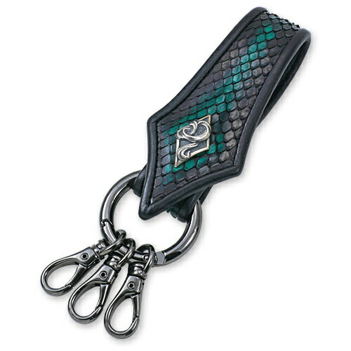 ブランド RIZARD HEAD–リザードヘッド アイテム キーチェーン 品番 KEYRT2A-HD-PYTH-G01 商品名 リザードテイルキーホルダー2A/ハンドダイパイソン/グリーンw/Rダイアモンド サイズ タテ128....