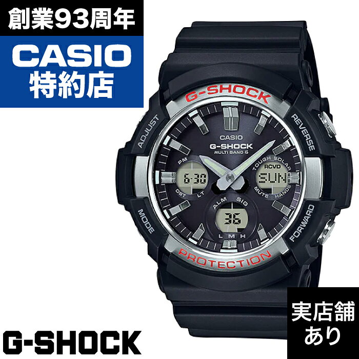 型番 GAW-100-1AJF ケースサイズ（縦×横×厚さ） 55.1 × 52.5 × 16.7 mm 質量 76 g ケース・ベゼル材質 樹脂／ステンレススチール バンド 樹脂バンド 構造 耐衝撃構造（ショックレジスト） 防水性 20気...