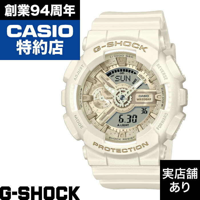 型番 GMA-S110ST-7AJF ケースサイズ（縦×横×厚さ） 49 × 45.9 × 15.8 mm 質量 56 g ケース・ベゼル材質 樹脂／樹脂（バイオマスプラスチック） バンド 樹脂バンド（バイオマスプラスチック） 構造 耐衝撃...