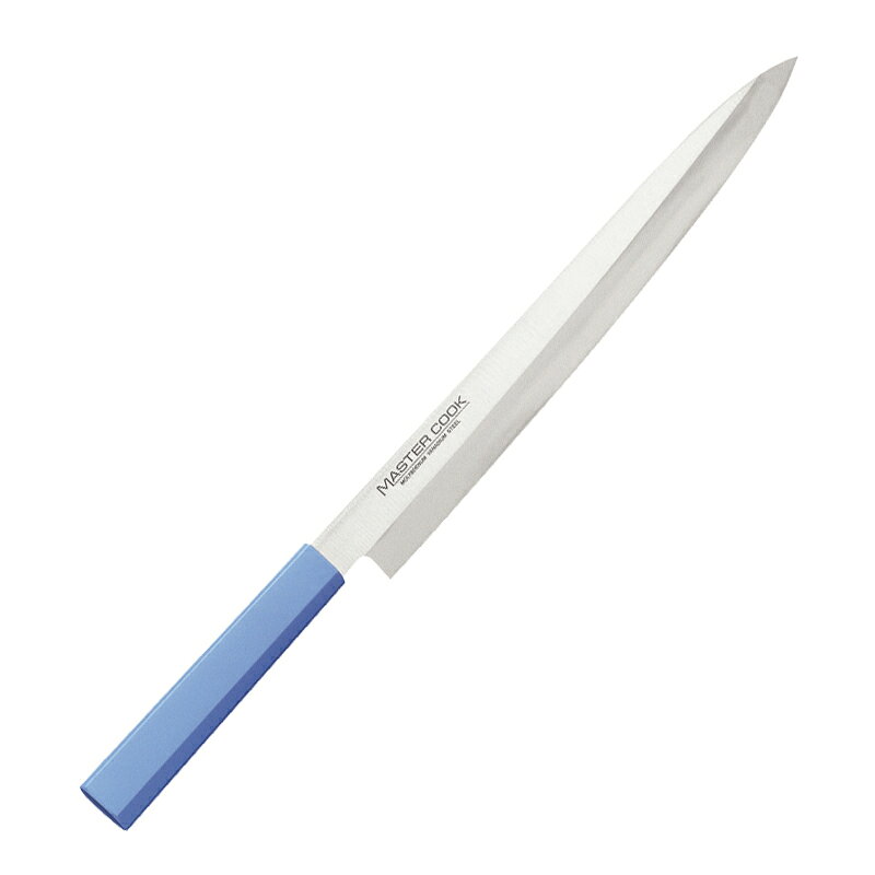 材質：刃身/モリブデンバナジウム鋼（本研刃造り　本刃付）　　ハンドル/ノバロンAGZ330銀系無機抗菌剤入エラストマー樹脂（耐熱温度115度）