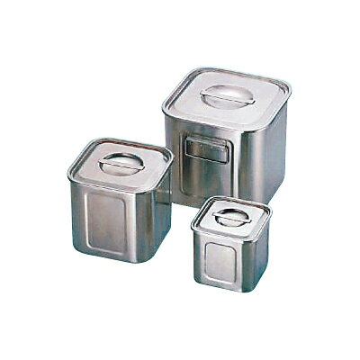 サイズ：内寸225×225×H225mm　　　容量：10.8L　材質：18-8　＊目盛りなし仕様です。