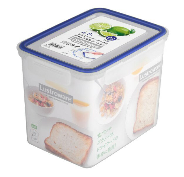 電子レンジでご使用の際にはフタを外すかずらせて使用下さい。フタも本体も食器洗い乾燥機で使用可能です材質：本体・蓋/ポリプロピレン、パッキン/熱可塑性エラストマーサイズ：幅172×奥行231×高さ184mm重量：344g容量：4800ml