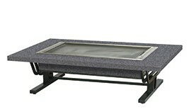 　新品・送料無料！ お好み焼きテーブル【IM-480PM】 外形寸法(mm) 800×750×330mm ガス消費量 (kw)/(kcal) 3.07kw(プロパン)/2640kcal(都市) 接続口 9.5 鉄板寸法 (mm) ラインミガ...