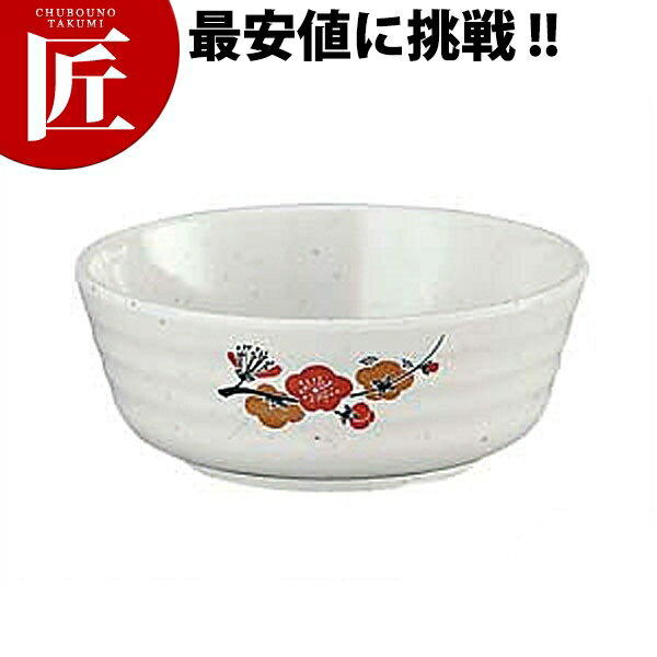 【業務用厨房機器のキッチンマーケット】元禄梅 浅型小鉢 [U-11B]規格 : [U-11B]外寸 高さ 容量 : φ112×H43mm 250cc材質 : メラミン樹脂花開く薄くれないの五弁の梅耐熱温度:120℃　電子レンジ:使用不可元禄...