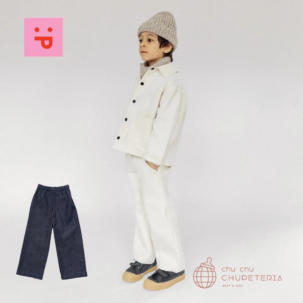 Size: 1-2Y (ウエスト 21cm/股上 26.5cm/股下 20cm) 2-4Y (ウエスト 22cm/股上 34cm/股下 22cm) Color: INDIGO ECRU Material: 100% GOTS Certifi...