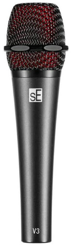 sE ELECTRONICS V3 ダイナミックマイクロフォン金属製の筐体、スティールメッシュグリルV3 の筐体はすべてが金属製です シャーシに採用されている高品質で耐久性に優れる亜鉛合金は、何年にも渡るステージ上での酷使にも耐えられるよう...